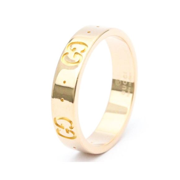 Gucci | Jewelry | Gucci Iconic 8k Pink Band Ring | Poshmark